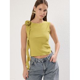 Trendyol Bluse Damen Gr&ouml;&szlig;e XS khaki
