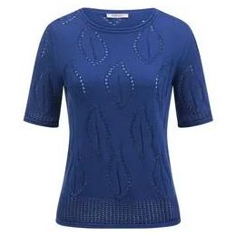 Rundhals-Pullover Peter Hahn blau, 46