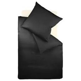 Bettw&auml;sche Fleuresse "Colours in 135x200, 155x220 oder 200x200 cm", schwarz, B/L: 155cm x 200cm, 1 Stk., 1 Stk., Interlock-Jersey, B/L: 80cm x 80cm, 2 Stk., Interlock-Jersey, Obermaterial: 100% Baumwolle, Bettw&auml;sche, Bettw&auml;sche, Bettw&auml;sche aus 100% Baumwolle, uni, mit Rei&szlig;verschluss
