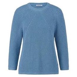 Rundhals-Pullover Peter Hahn blau, 40