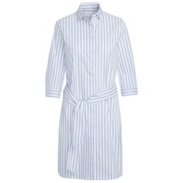 Seidensticker Kleid 'Schwarze Rose' Damen Gr&ouml;&szlig;e 42 rauchblau / wei&szlig; Sommerkleid