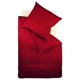 Bettw&auml;sche Fleuresse "Colours in 135x200, 155x220 oder 200x200 cm", rot (bordeaux), B/L: 155cm x 220cm, 1 Stk., 1 Stk., Interlock-Jersey, B/L: 80cm x 80cm, 2 Stk., Interlock-Jersey, Obermaterial: 100% Baumwolle, Bettw&auml;sche, Bettw&auml;sche, Bettw&auml;sche aus 100% Baumwolle, uni, mit Rei&szlig;verschluss