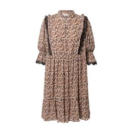 Sofie Schnoor Kleid Damen Gr&ouml;&szlig;e 38 camel / braun / rosa / wei&szlig; Winterkleid