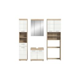 M&ouml;bel Kraft Badkombination wei&szlig; Ma&szlig;e (cm): B: 190 H: 191 &raquo; M&ouml;bel Kraft