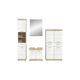 M&ouml;bel Kraft Badkombination wei&szlig; Ma&szlig;e (cm): B: 186 H: 191 &raquo; M&ouml;bel Kraft