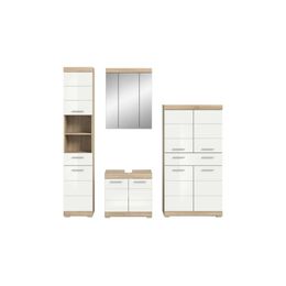 M&ouml;bel Kraft Badkombination wei&szlig; Ma&szlig;e (cm): B: 186 H: 191 &raquo; M&ouml;bel Kraft