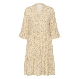 Saint Tropez Kleid 'Eda' Damen Gr&ouml;&szlig;e 34 sand / schwarz Sommerkleid