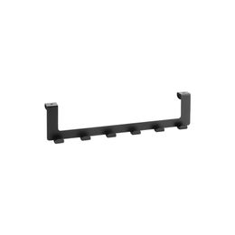 Brillantbad BARK Hakenleiste 6 Haken Edelstahl Schwarz 34x350x87 mm f&uuml;r Bad & K&uuml;che >> zum Einh&auml;ngen