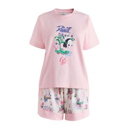 Cath Kidston Shorty Damen Gr&ouml;&szlig;e M gr&uuml;n / rosa / schwarz / wei&szlig; Winterkleid