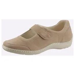 Waldl&auml;ufer Ballerina WALDL&Auml;UFER, Damen, Gr. 4,5, beige, Nubukleder, Schuhe Ballerina
