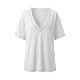 Imily Bela Oversizeshirt Damen Gr&ouml;&szlig;e XXL wei&szlig;
