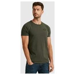 PME-Legend T-Shirt PME LEGEND, Herren, Gr. L (52/54), grau, Jersey, Obermaterial: 95% Baumwolle, 5% Elasthan, unifarben, normal normal, Rundhals, gerader Abschluss, Shirts T-Shirt, mit Logobadge