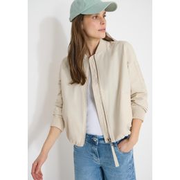 Blouson Cecil, Damen, Gr. L (42), dust beige, Web, Obermaterial: 66% Baumwolle, 34% Polyamid. Futter: 100% Polyester, unifarben, regular fit normal, Rippb&uuml;ndchen, Jacken Blouson, mit elastischem Bund