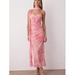 Trendyol Kleid Damen Gr&ouml;&szlig;e 36 rosa / hellpink Winterkleid