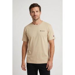T-Shirt Champion "ICONS CONTRAST SS Tee", Herren, Gr. XL (56/58), dun, Obermaterial: 100% Baumwolle, Rundhals, Shirts T-Shirt, sportlicher Schnitt, Kurzarm, f&uuml;r sportliche Aktivit&auml;ten