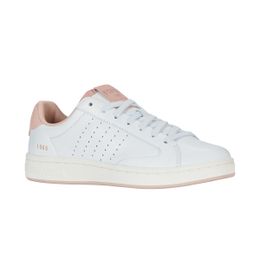 Sneaker K-Swiss "LOZAN KLUB LTH", Damen, Gr. 40, wei&szlig; (wei&szlig;, cameo rose, snow wei&szlig;), Leder, Schuhe Sneaker