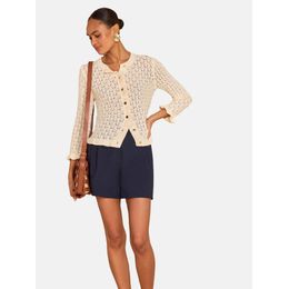 Love & Roses Strickjacke Damen Gr&ouml;&szlig;e XXL creme