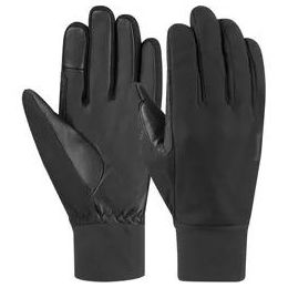 Skihandschuhe Reusch "Catalyst WINDSTOPPER TOUCH-TECTM", Damen, Gr. 9, schwarz, 62% Polyester, 25% Ziegenleder, 8% Polyamid, 5% Elasthan, mehrfarbig, Handschuhe, in winddichter, atmungsaktiver Qualit&auml;t