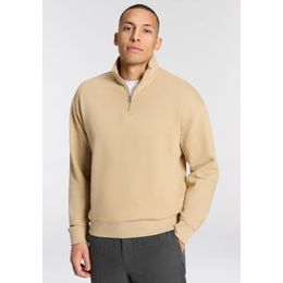 Sweatshirt Hugo "Durty", Herren, Gr. XL, medium beige269, Sweatware, Obermaterial: 100% Baumwolle, unifarben, relaxed fit normal, hoch geschlossener Ausschnitt, B&uuml;ndchen, Sweatshirts Sweatshirt