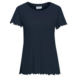 Gina Damen T-Shirt aus Feinripp