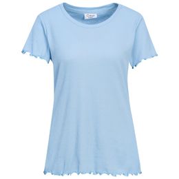 Gina Damen T-Shirt aus Feinripp