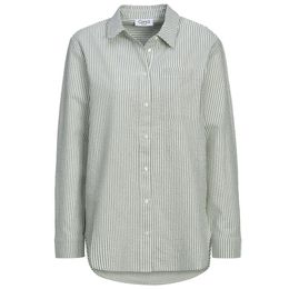 Gina Damen Bluse in Seersucker-Optik