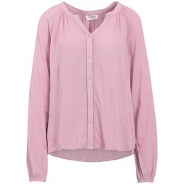 Gina Damen Bluse in Crepp-Optik