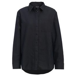 Gina Damen Bluse in Seersucker-Optik