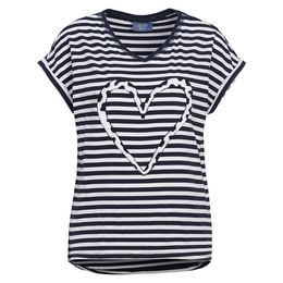 Gina Damen T-Shirt mit Herz-Applikation