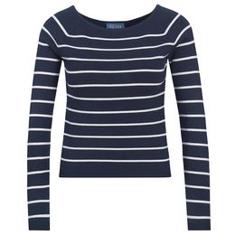 Gina Damen Strickpullover mit Streifenmuster