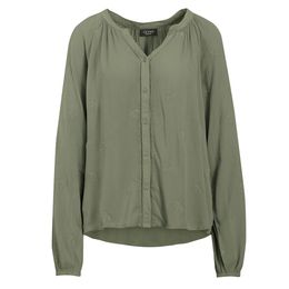 Gina Damen Bluse in Crepp-Optik