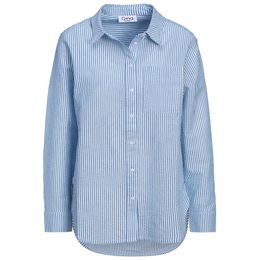 Gina Damen Bluse in Seersucker-Optik