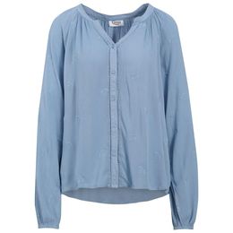 Gina Damen Bluse in Crepp-Optik