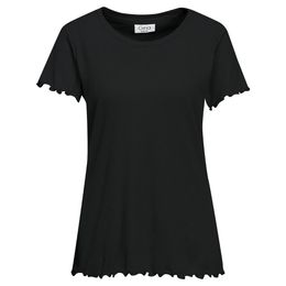 Gina Damen T-Shirt aus Feinripp
