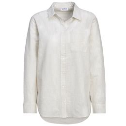 Gina Damen Bluse in Seersucker-Optik