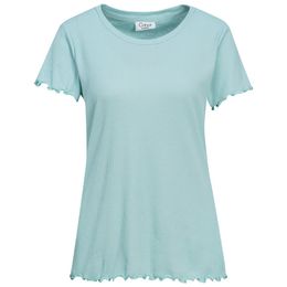 Gina Damen T-Shirt aus Feinripp