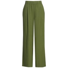 Gina Damen Leinenhose im Wide-Leg-Style