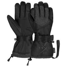 Skihandschuhe Reusch "Baseplate R-TEX XT Junior", M&auml;dchen, Gr. 4, schwarz (schwarz, grau), 91% Polyester, 6% Polyurethan, 3% Polyamid, mehrfarbig, Handschuhe, warm, wasserdicht und atmungsaktiv