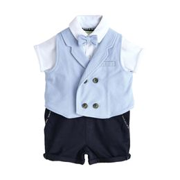 Baker By Ted Baker Strampler Jungen Gr&ouml;&szlig;e 80 navy / hellblau / wei&szlig;