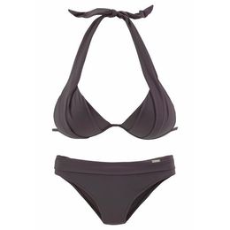 Lascana Set: Triangel-Bikini braun Gr. 34 Cup C. Ohne B&uuml;gel