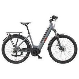 E-Bike Telefunken "SUV500" Gr. 48, grau (grau, schwarz), Elektrofahrr&auml;der, 27,5 Zoll (69,85cm), Pedelec, Elektrofahrrad f&uuml;r Damen u. Herren, Topseller