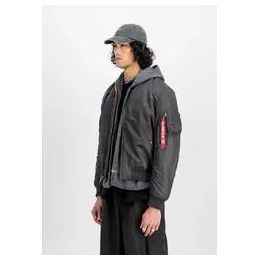 Bomberjacke Alpha Industries "MA-1 VF Vintage Fit 59", Herren, Gr. S, grau (vintage grau), Obermaterial: 100% Nylon; Futter: 100% Nylon; F&uuml;llung: 100% Polyester, Jacken Bomberjacke