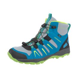 Outdoorschuh McKINLEY "Sonnberg AQX MID Jr.", Kinder, Gr. 39, blau (blau, lime), Synthetik, Textil, Schuhe Outdoorschuh, wasserdichte Trekkingschuhe f&uuml;r Kinder