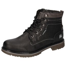 Winterboots Lerros, Herren, Gr. 46, schwarz, Lederimitat, Schuhe Winterboots, Winterstiefel mit Warmfutter