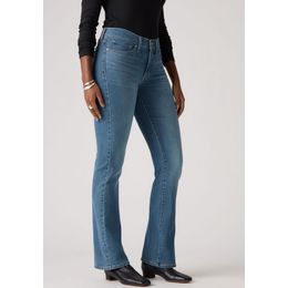 Levi's Bootcut-Jeans LEVI'S "315 Shaping Boot", Damen, Gr. 31, L&auml;nge 30, grassy sassy, Denim/Jeans, Obermaterial: 80% Baumwolle, 19% Polyester, 1% Elasthan, lang, Jeans Bootcut-Jeans