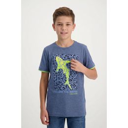 Funktionsshirt Killtec "KOS 132 BYS TSHRT", Kinder, Gr. 128, dunkelblau, Obermaterial: 65% Polyester, 30% Baumwolle, 5% Elasthan, Shirts Funktionsshirt