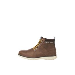 Jack & Jones JACK & JONES Lace-Up Boots 'JFWDenver' male size 41 Brown / Dark brown / White