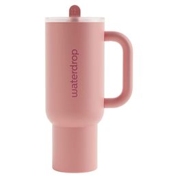 waterdrop Thermobecher, Altrosa, Metall, Kunststoff, 1,1 L, doppelwandig, Tragegriff, Vakuum, 100% dicht, h&auml;lt warm, kalt, Kaffee & Tee, Tassen, Thermobecher