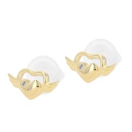 Adelia&acute;s Paar Ohrstecker ADELIA&acute;S "Damen Ohrringe &iquest; Ohrstecker aus 925 Silber mit Zirkonia", gold, Ohrringe, Damen, Silber 925 (Sterlingsilber), Paar Ohrstecker