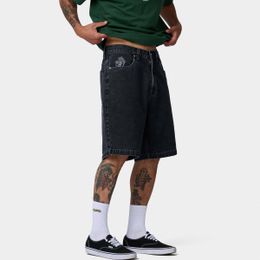 Shorts Santa Cruz "STAMPED BIG SHORTS", Herren, Gr. 34, N-Gr, schwarz, Obermaterial: 94% Baumwolle, 6% Polyester, Hosen Shorts, aus Baumwolle und Polyester, sportlicher Stil